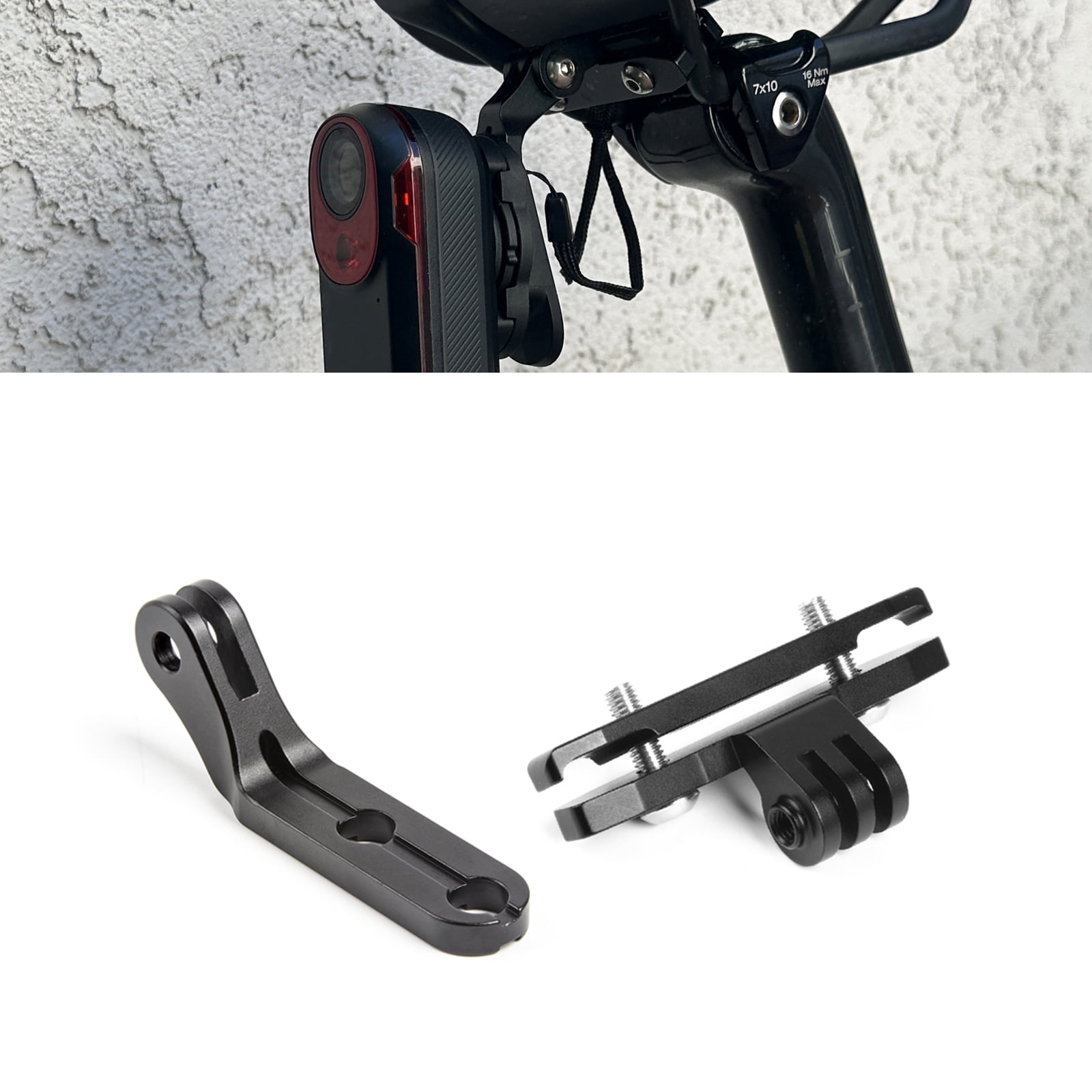 x xotic tech Saddle Clamp Radar Bike Mount for Garmin Varia RCT715 Tail ...