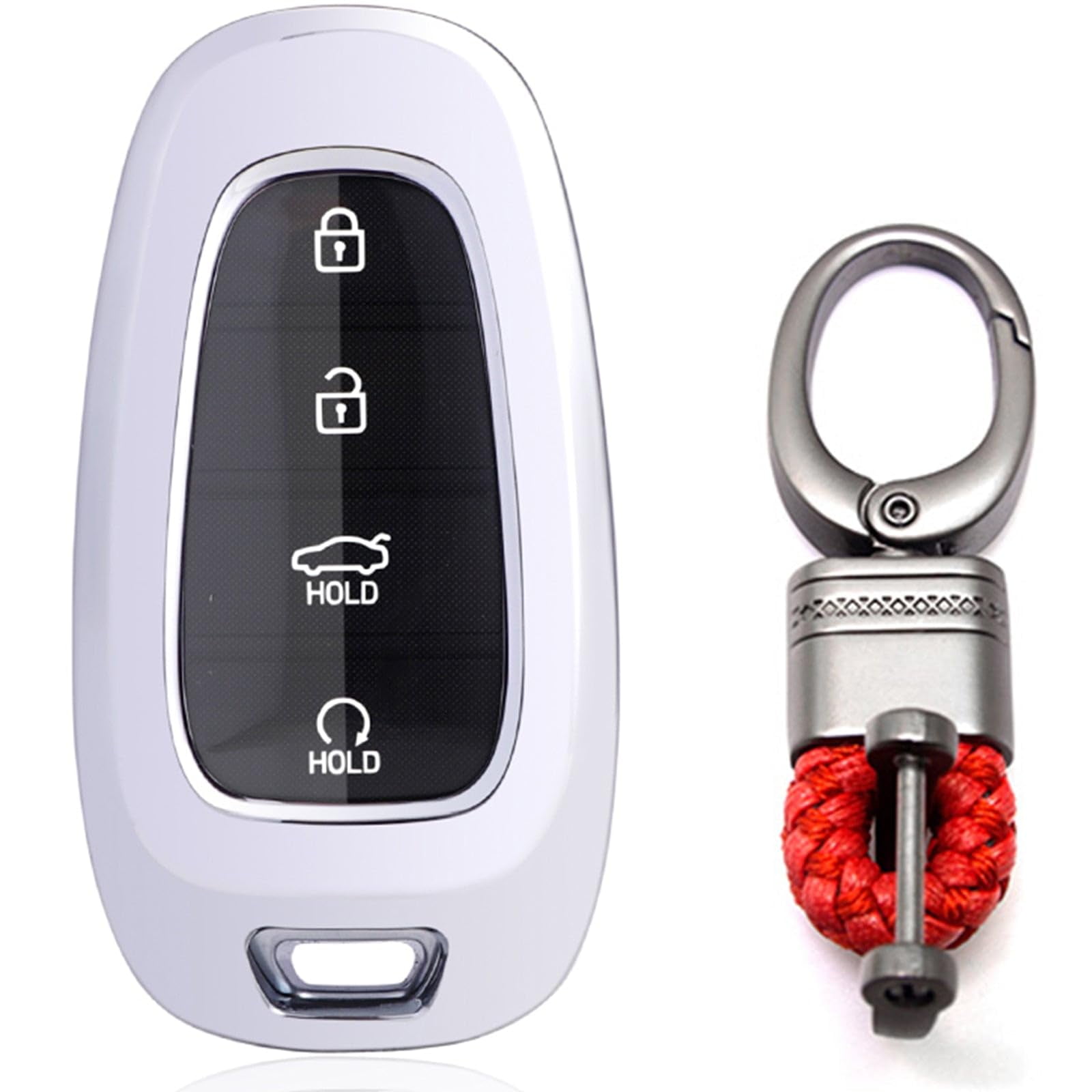 x xotic tech Silver TPU Key Fob Cover Shell 360 Degree Full Case ...