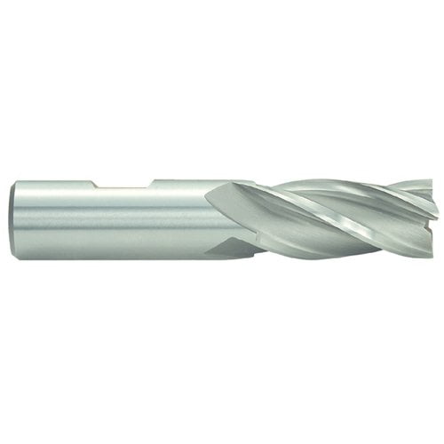 x1/2" Shk x 1-5/8" LOC HSS 4 Flute Single End Mill Non-Center Cut-RH ...