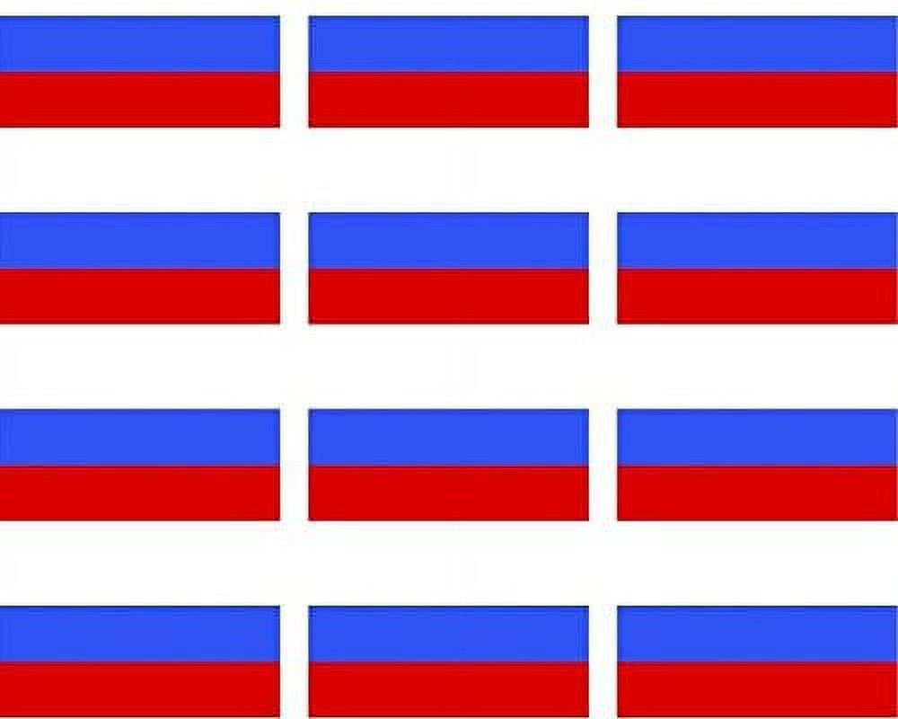 (x12) 2"x1.2" Russia Russian Flag Decal Vinyl Hard Hat Helmet 3M ...
