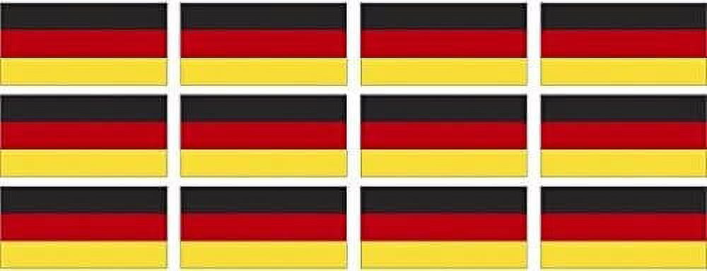 (x12) Germany Flag Decal 2"x1.2" German Deutsch Vinyl Hard Hat Helmet ...