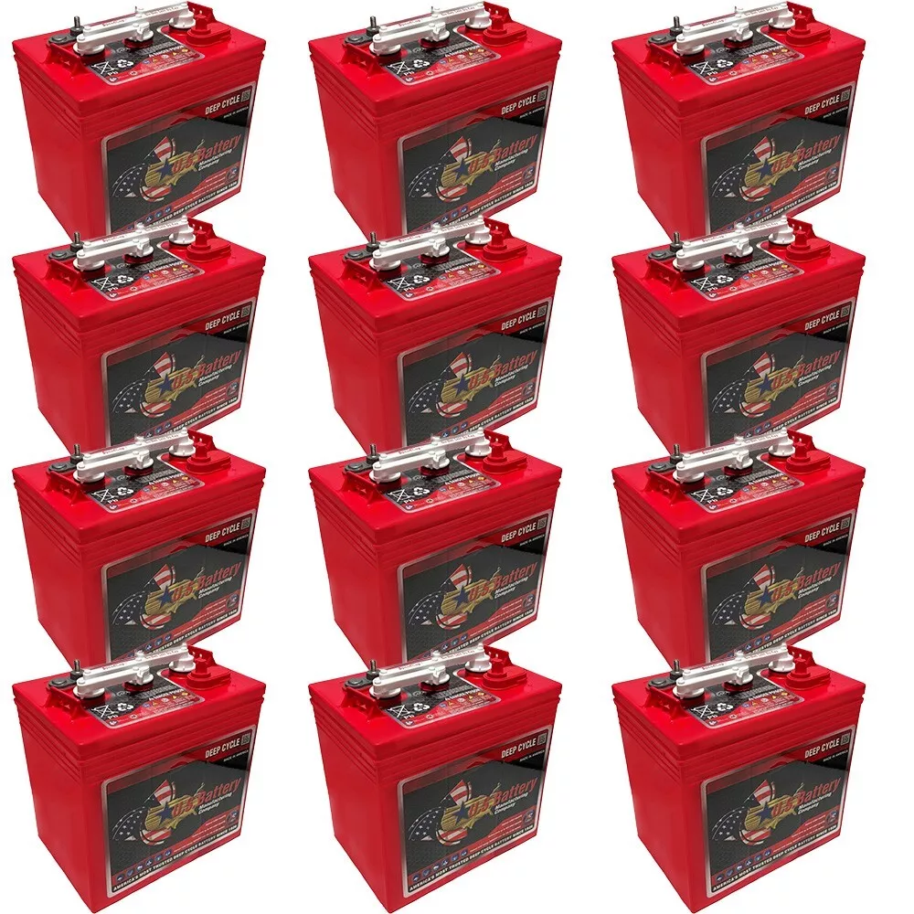 x12 | US Battery US2200XC2 6 Volt 232Ah Deep Cycle Battery ~ Replaces T ...