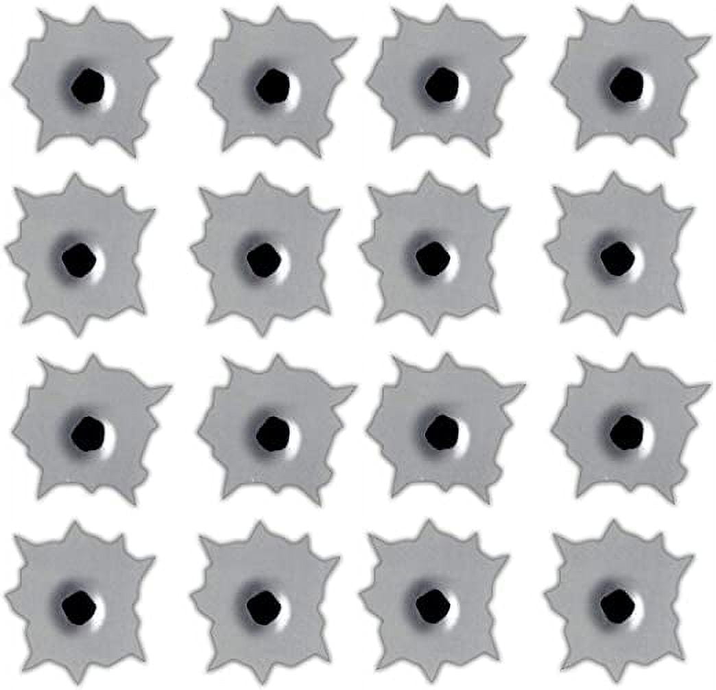 x16 Bullet Holes Stickers Decal Funny Lifelike Automotive Tattoo Hood ...