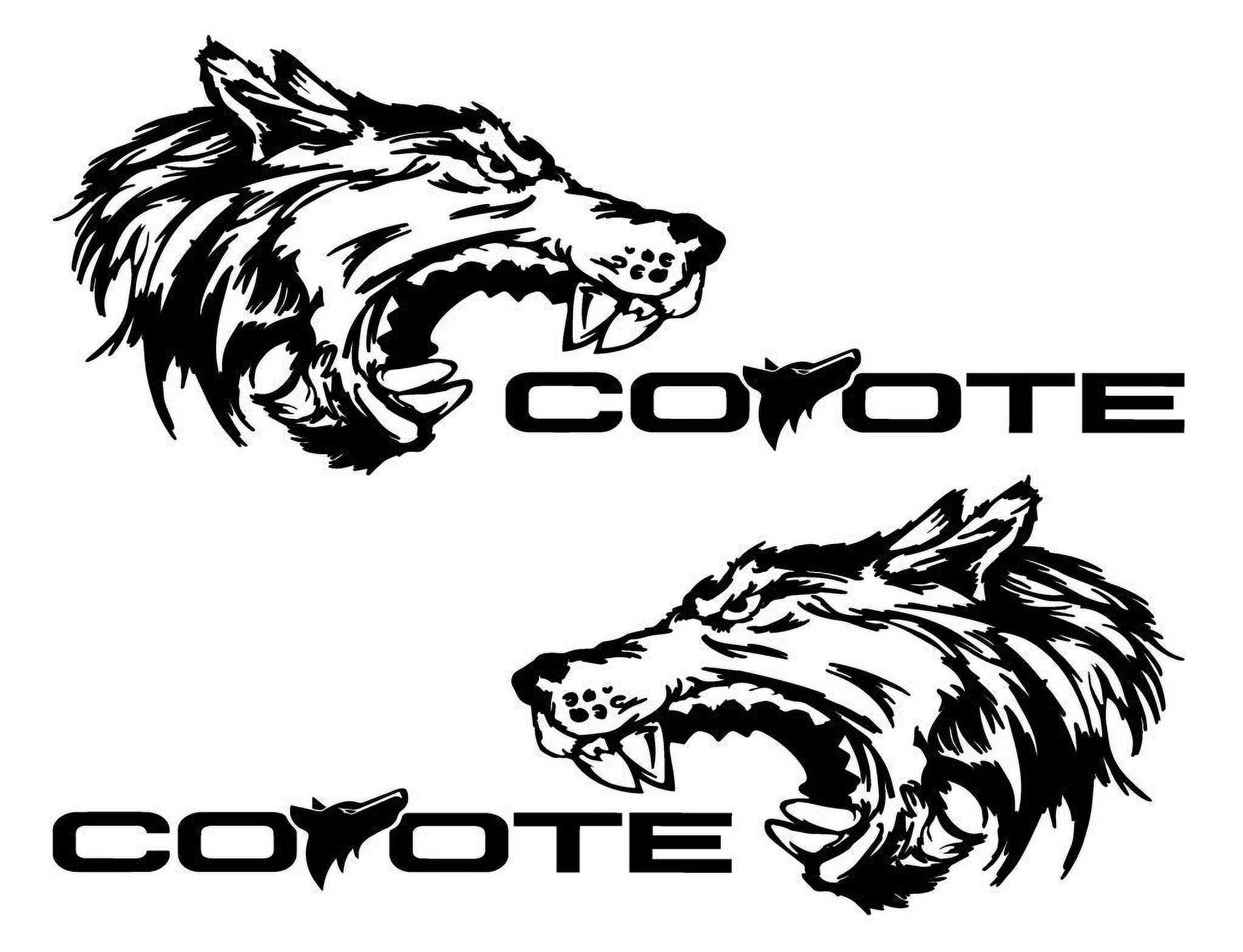 (x2) 5.0L COYOTE V8 Engine Hood Vinyl Decal Sticker Fits & Compatible ...