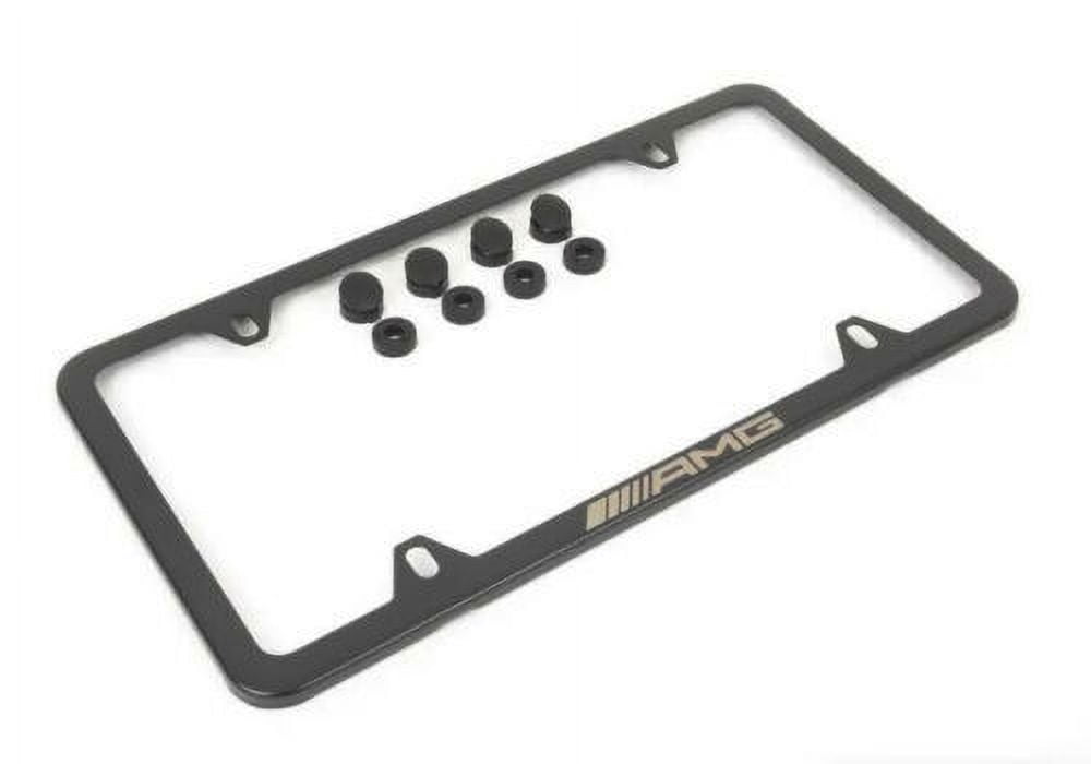 (x2) New Genuine Mercedes-Benz AMG License Plate Frame Slim Line OE ...