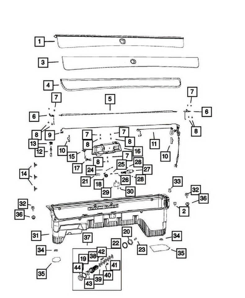 (x2) New Genuine Mopar Retainer Lock Rod OE 68206089AA - Walmart.com