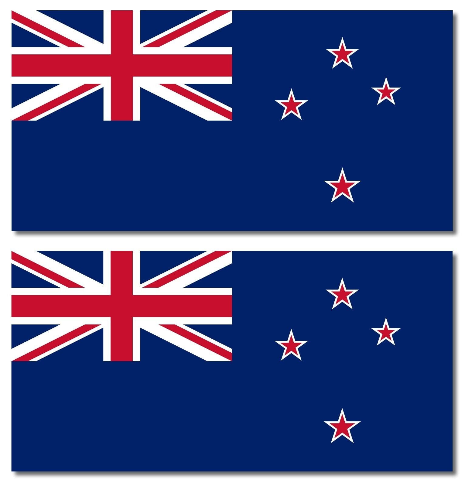 x2 New Zealand Country Flag NZ NZL Car Truck Window Bumper Sticker ...
