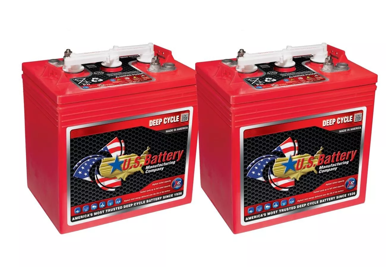 x2 | US Battery US2200XC2 6 Volt 232 Ah Deep Cycle Battery ~ Replaces T ...