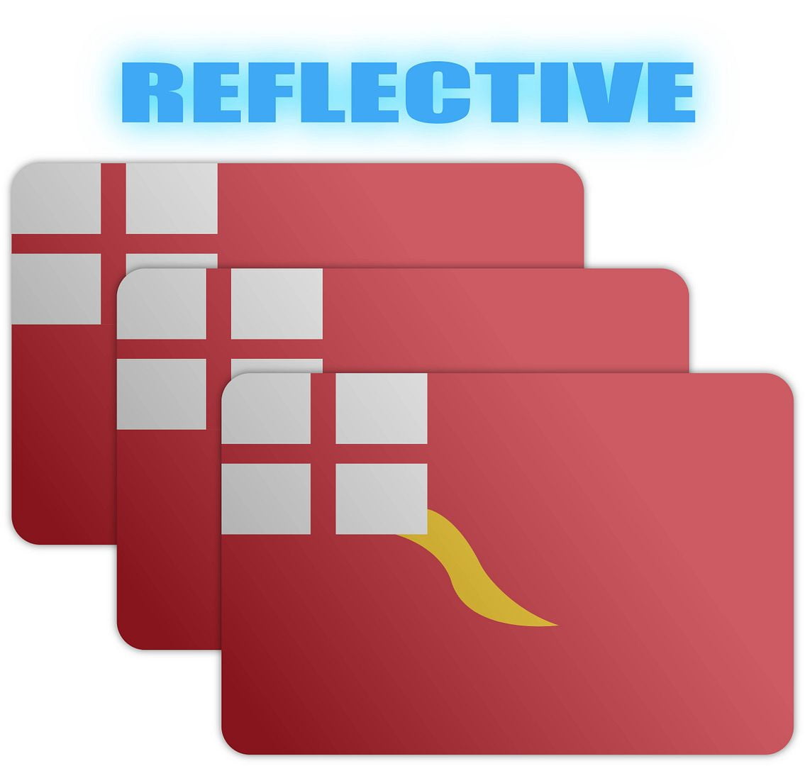(x3) 3M Reflective Suffolk County Regiment Flag MG Flag Stickers ...