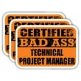 Funny Job Decals Certified Bad Ass Veterinary Technician Stickers - 3 ...