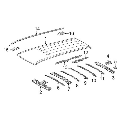(x4) New Genuine Toyota Lexus Roof Drip Side Molding Clip OE 7556152040 ...