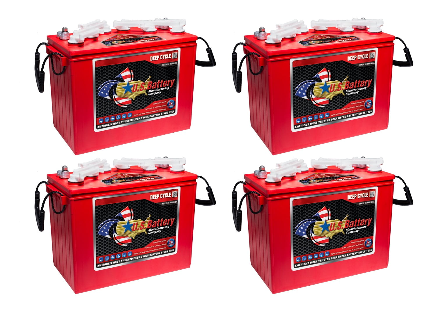 x4 | US Battery 12 Volt 155 Ah Deep Cycle Battery ~ Replaces T-1275 ...