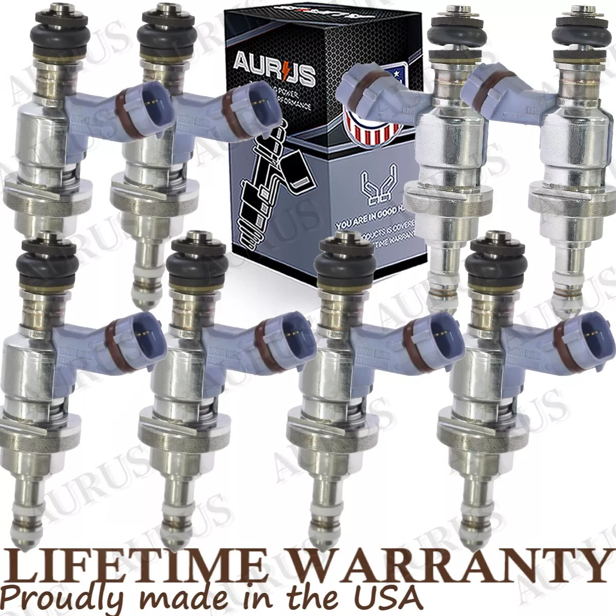 x8 OEM AURUS NEW Fuel Injector for 07-17 Lexus GS460 IS LS460 LS600H ...
