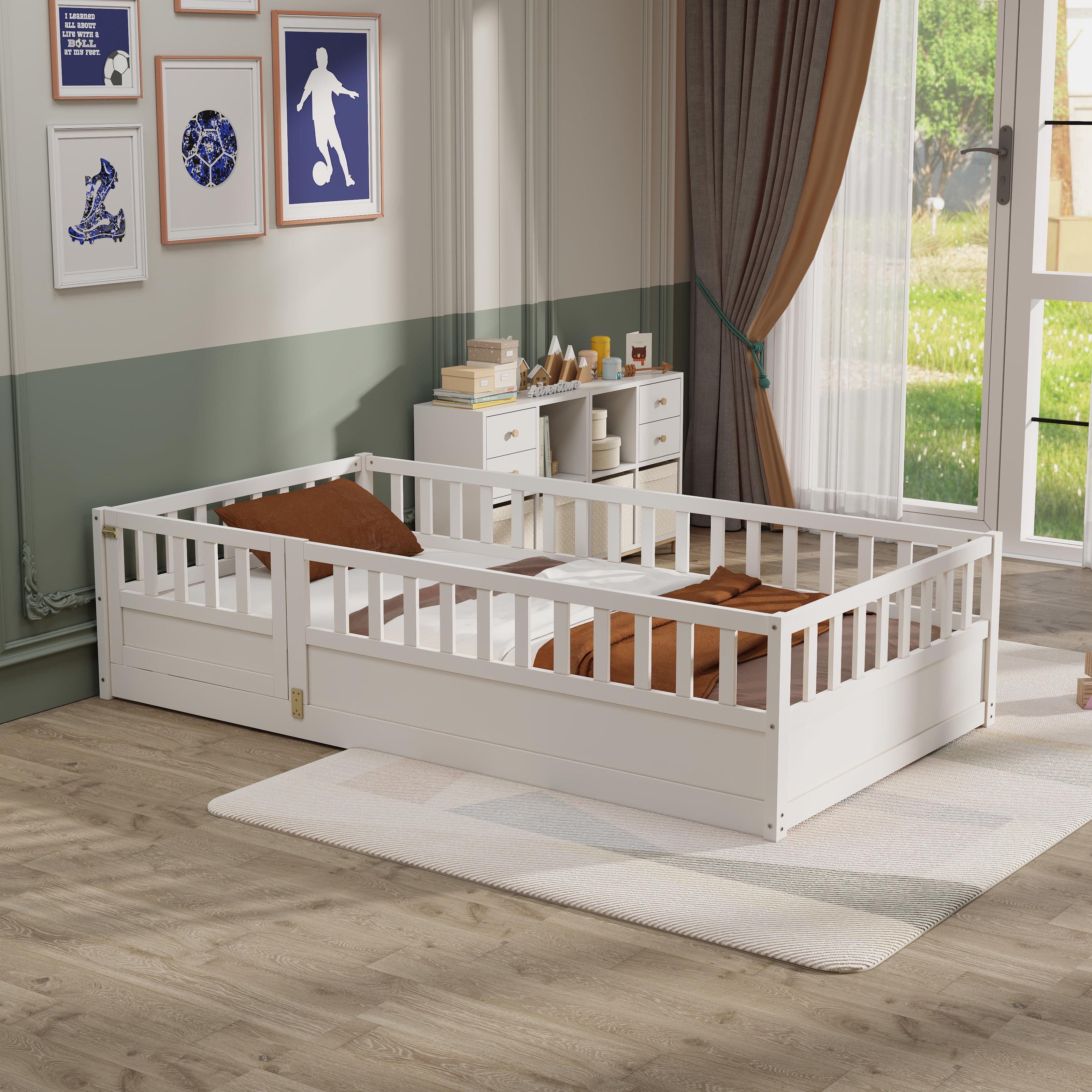 xCloud Twin Size Floor bed, integral construction with super high ...