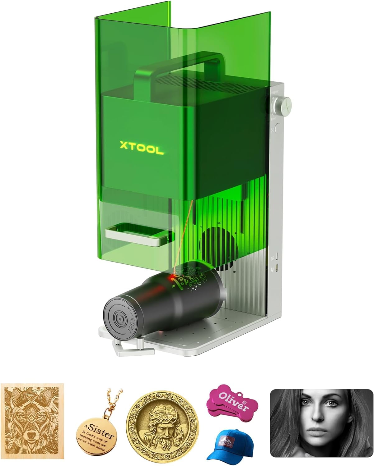 xTool F1 2-in-1 Dual Laser Engraver, 4000mm/s Lightning Speed Portable ...