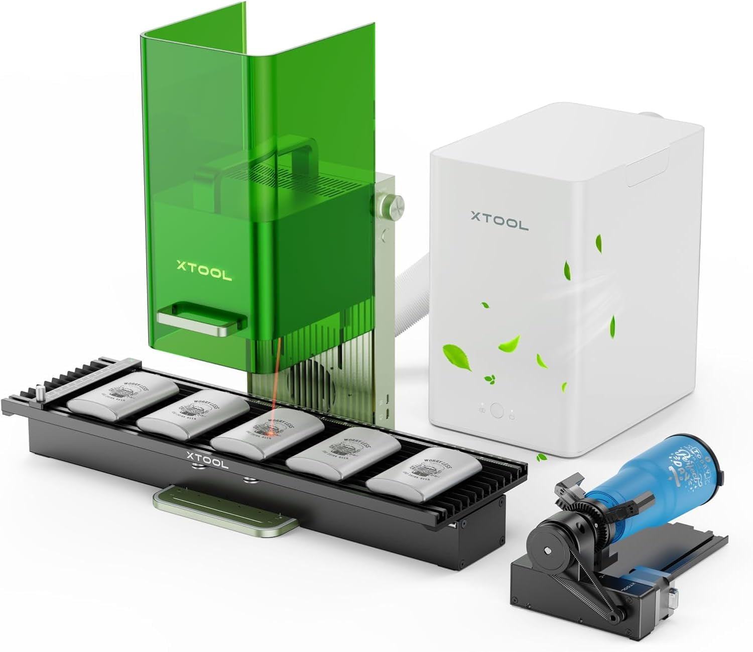 xTool F1 2-in-1 Dual Laser Engraver with Slide Extension, Rotary ...