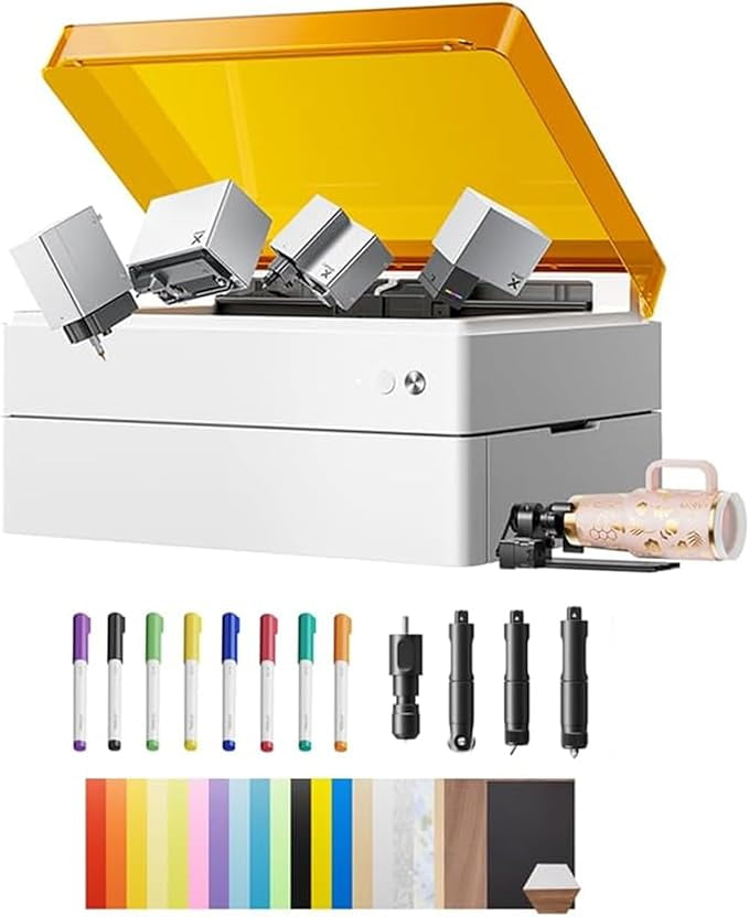 xTool M1 Ultra 4-in-1 Craft Machine with Riser Base and Rotary: 10W ...