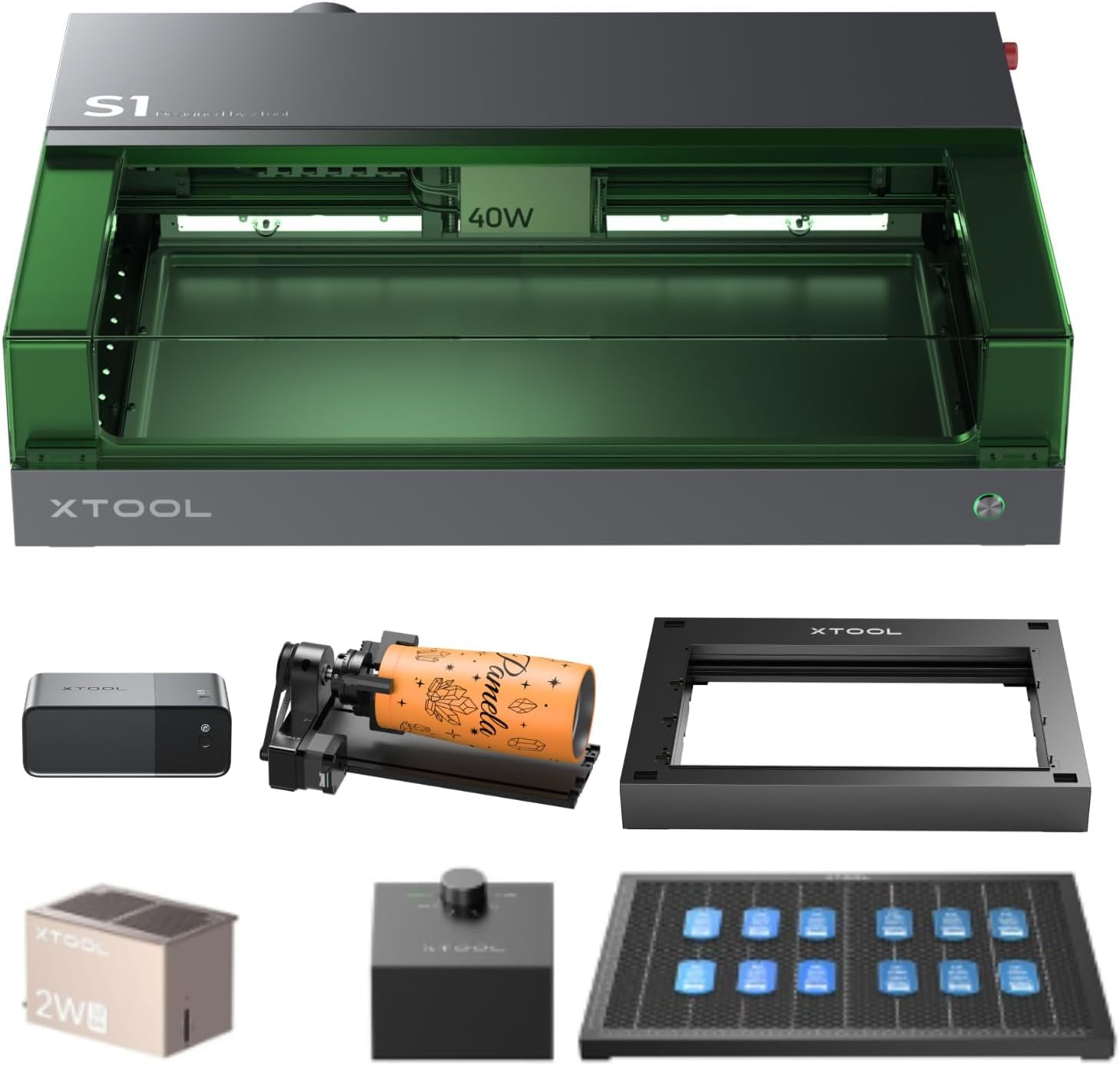 xTool S1 40W Laser Engraver, 600mm/s Speed Laser Engravering Machine ...