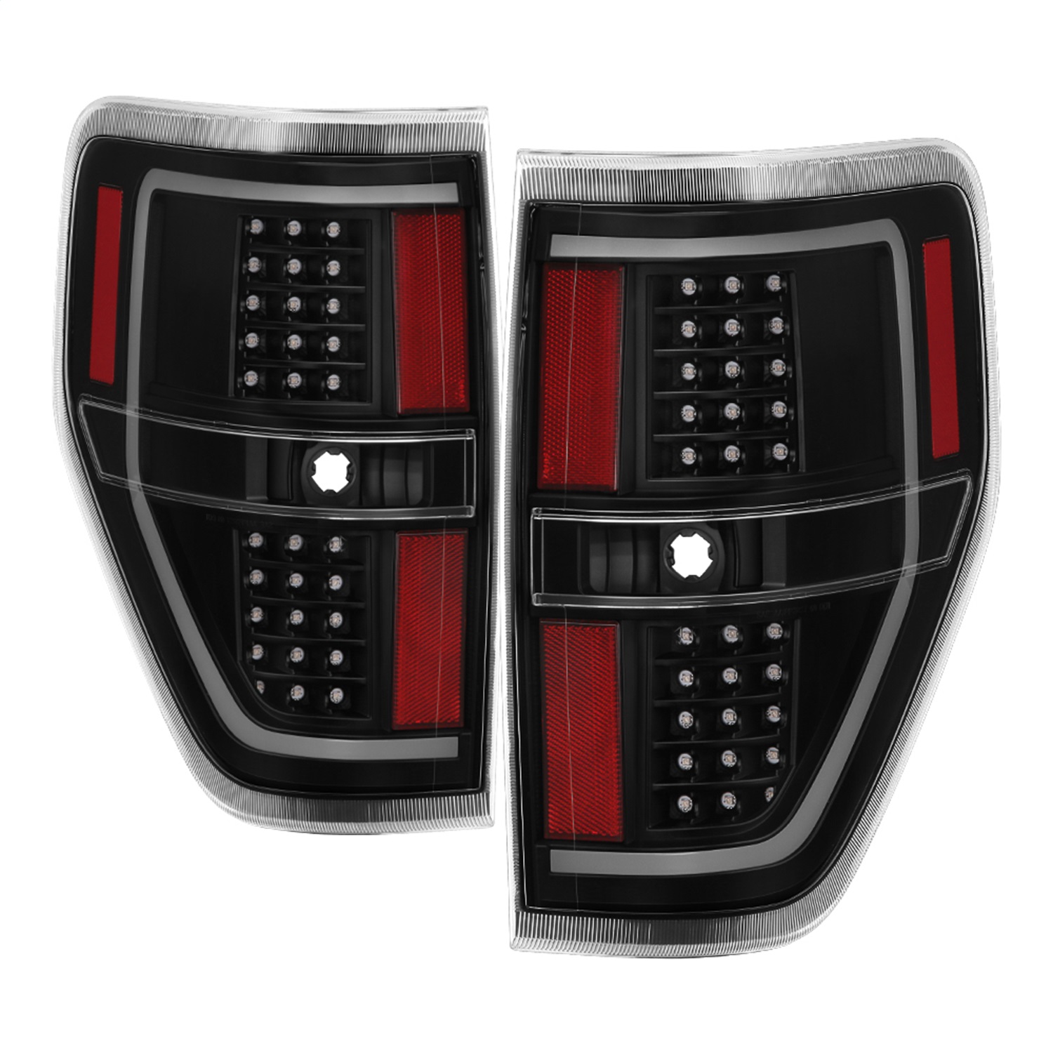 xTune 09-14 Ford F-150 Light Bar LED Tail Lights - Black (ALT-JH ...