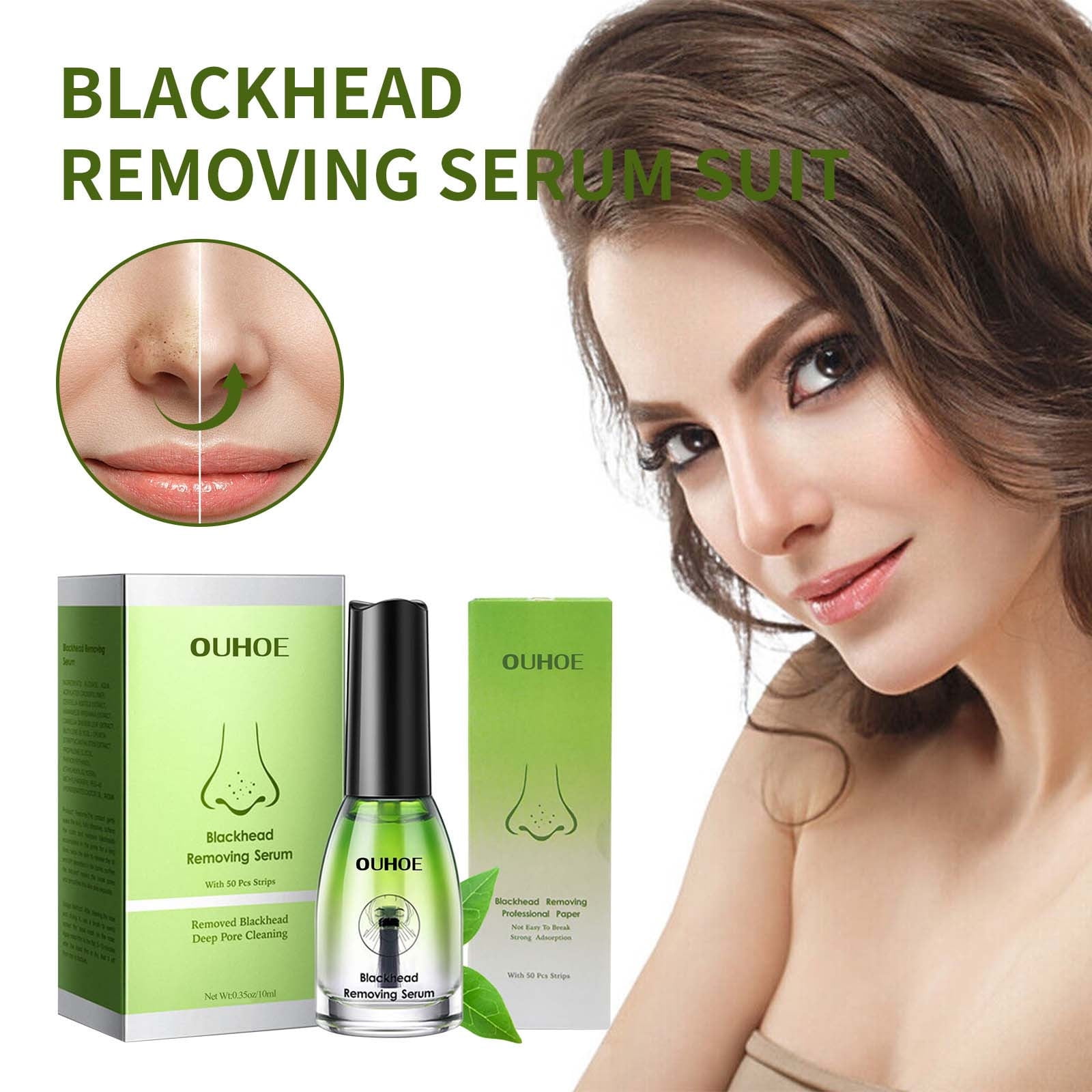 xaoyunyn Blackhead Removal Kit with Brush Applicator and 50 Removal ...