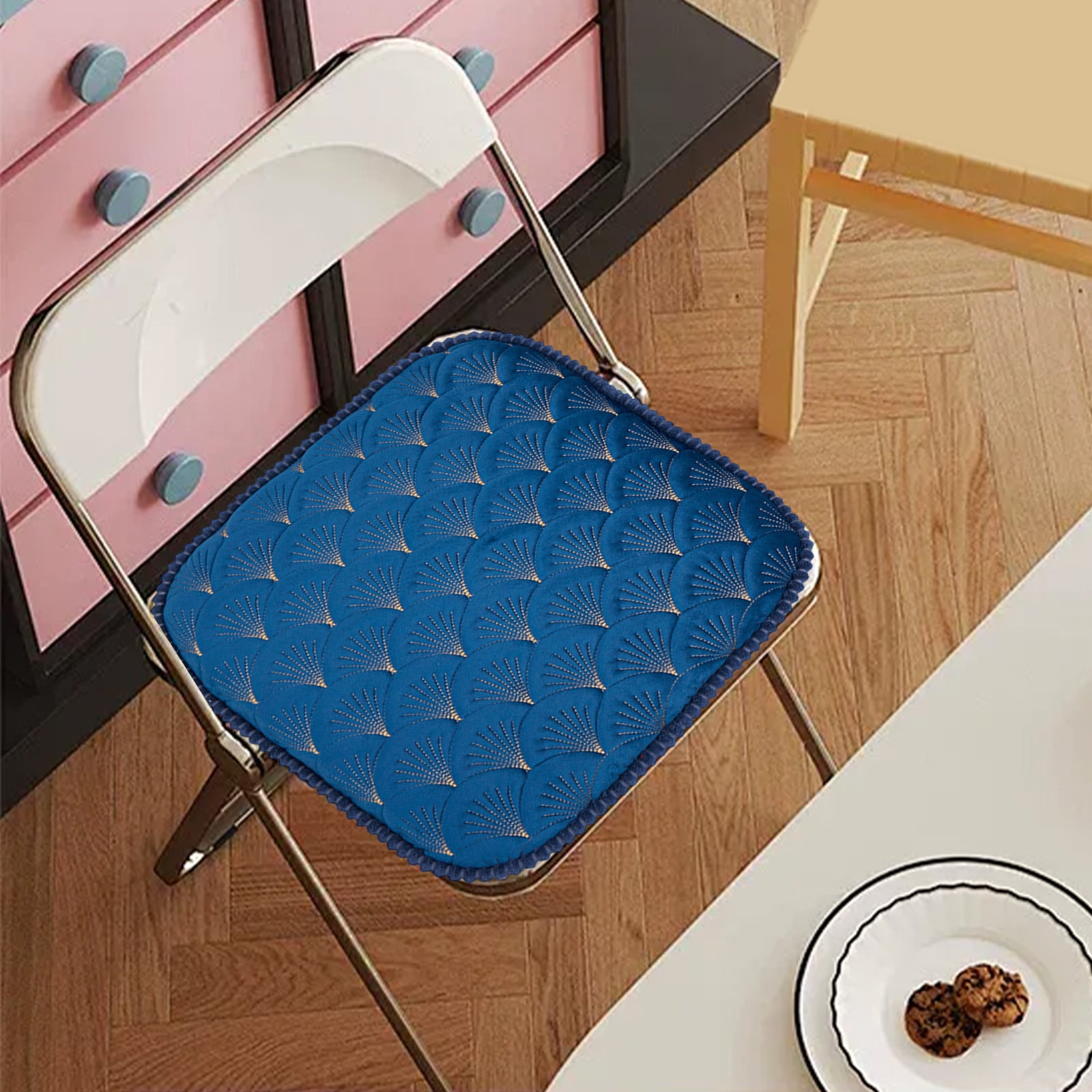 xaoyunyn Enhanced Comfort Round Velvet Futon Cushion for Office Chair ...