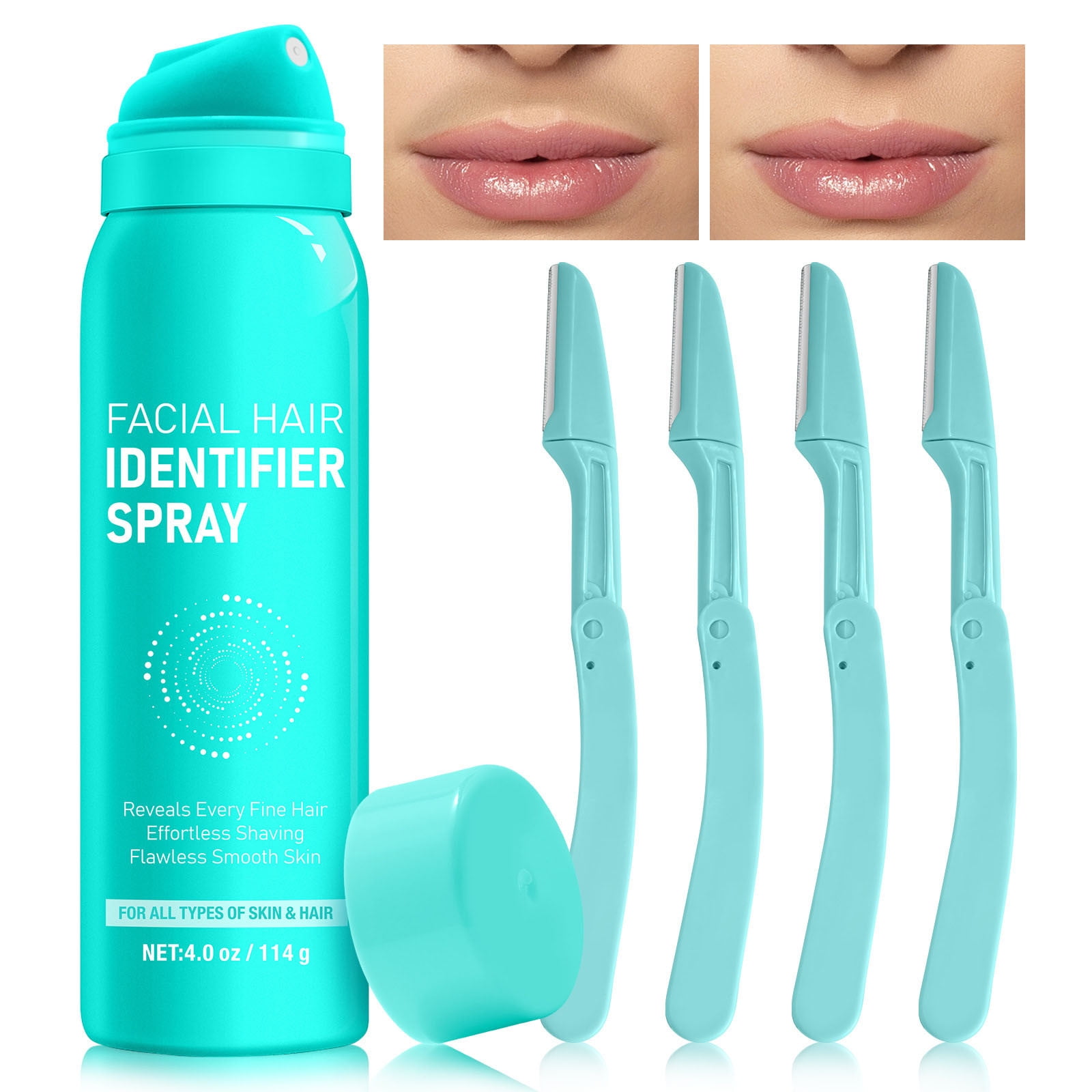 xaoyunyn Facial Hair Detection and Gentle Shaving Set with Moisturizing ...