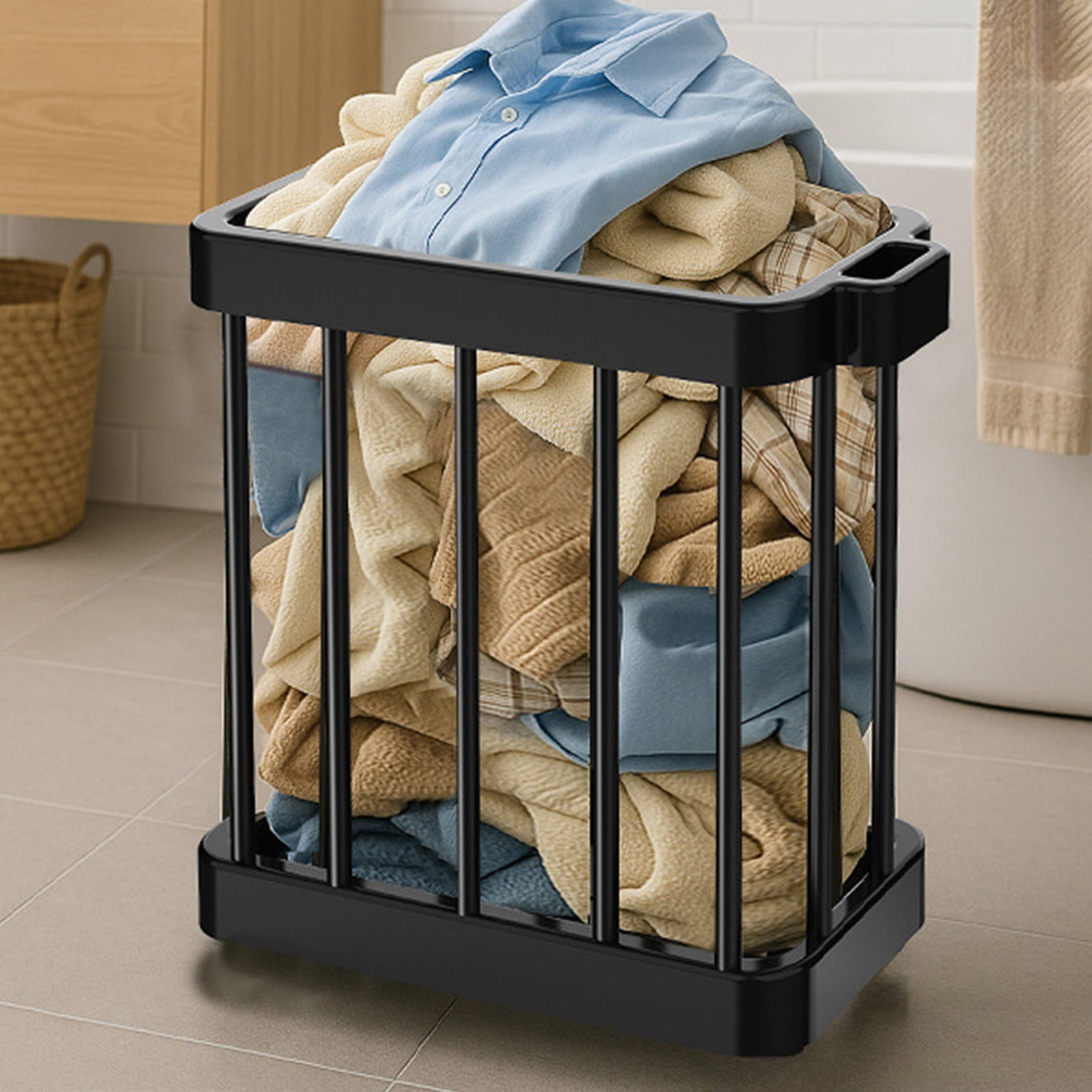 xaoyunyn Folding Dirty Clothes Basket Household Bathroom Dirty Clothes ...