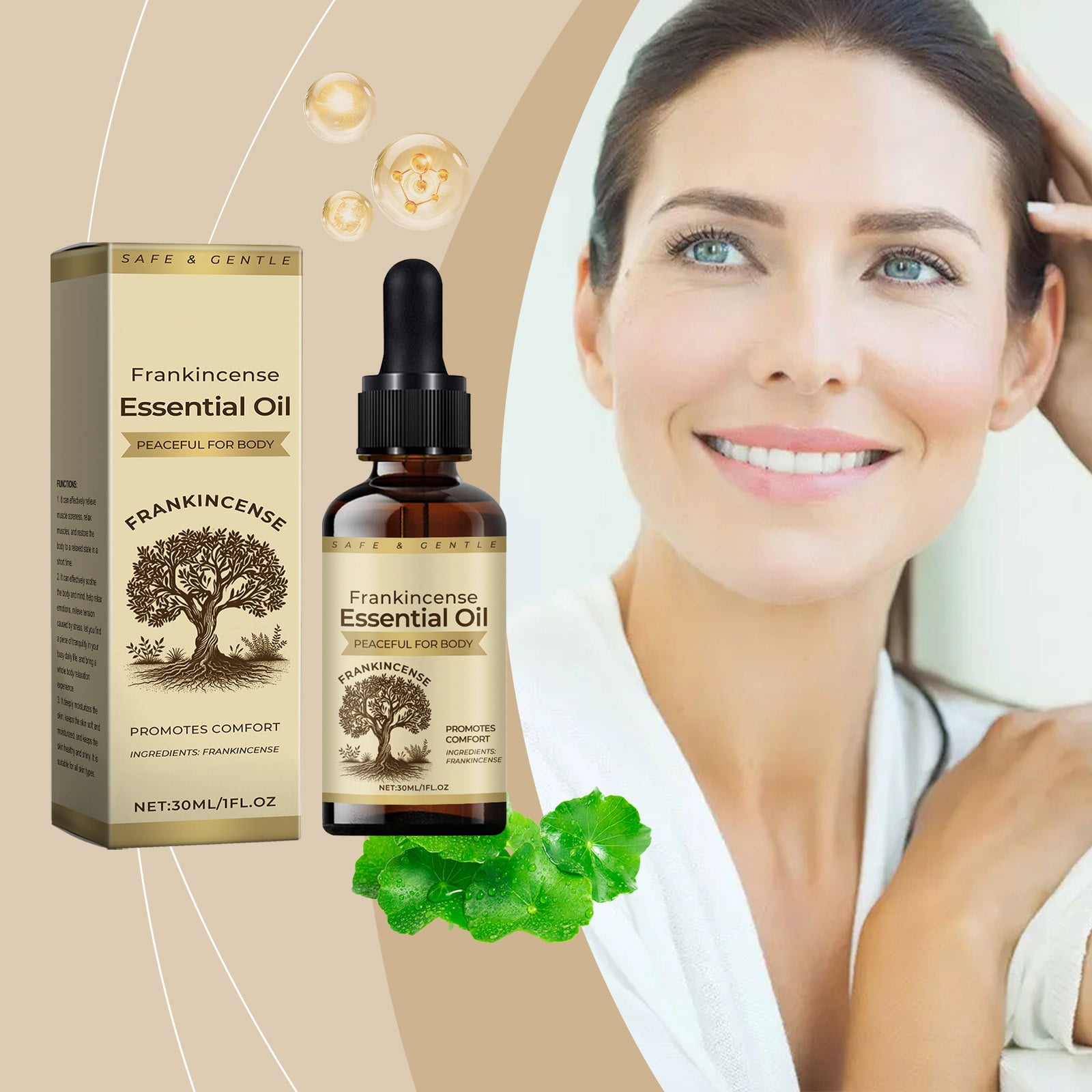 xaoyunyn Frankincense Infused Body Oil 1.01 fl oz Soothing Aroma & Skin ...