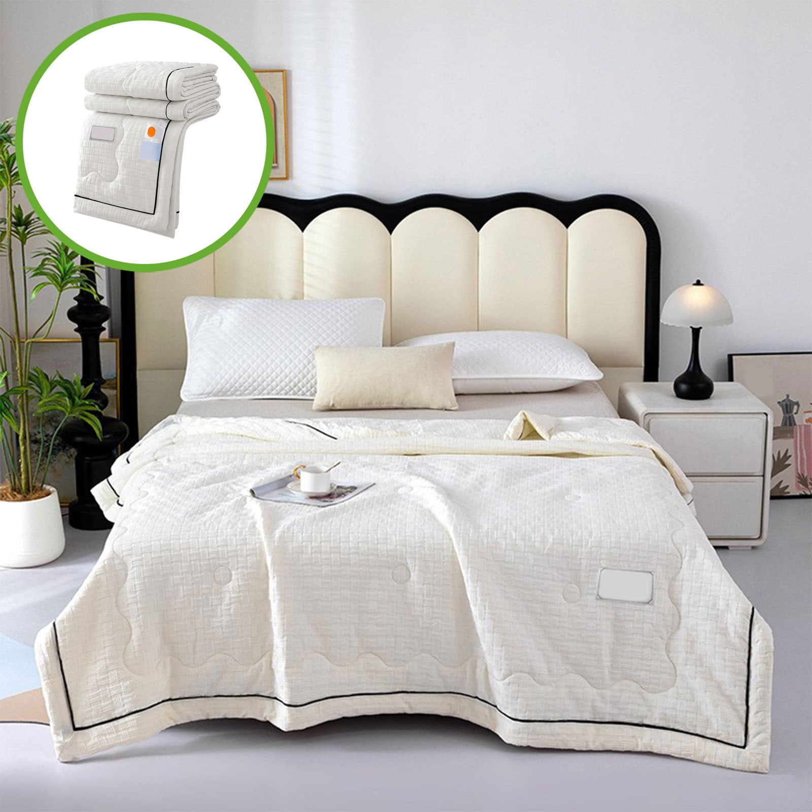 xaoyunyn Friendly Washed Summer Quilt for Hot Sleepers Breathable ...