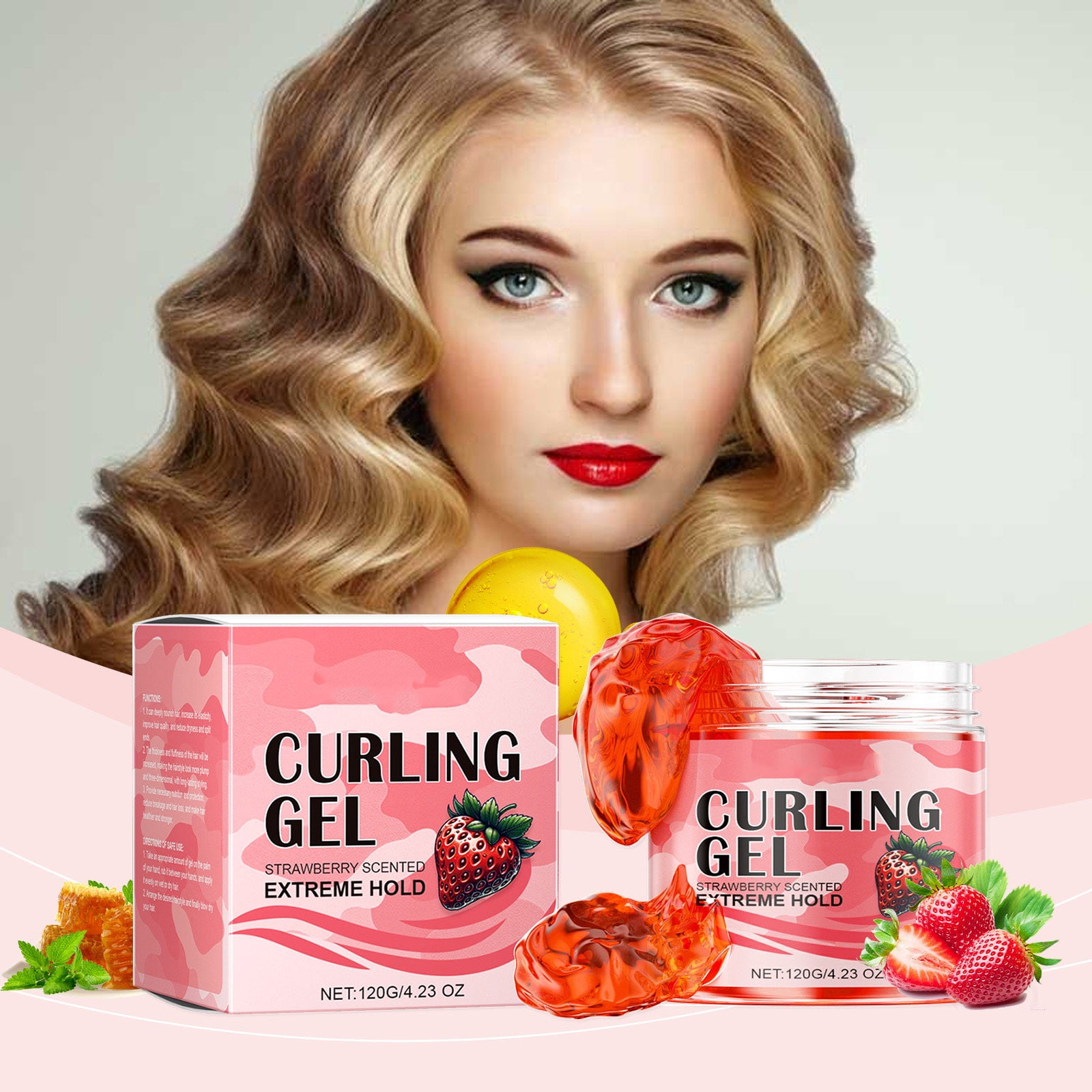 xaoyunyn Moisturizing Loose Curly Hair Styling Resistant Frizz Curl ...