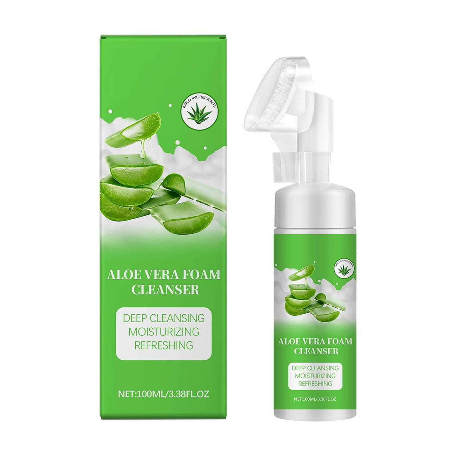 xaoyunyn Natural Aloe Foam Facial Cleanser Gently Cleanses Pores ...