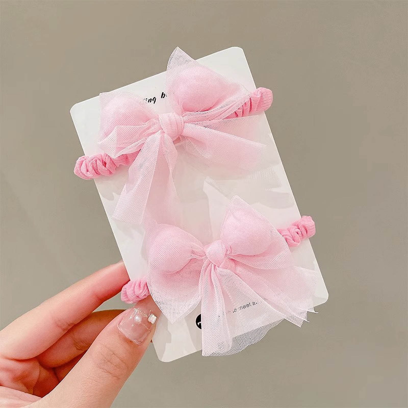 xaoyunyn Pack of 2 Toddler Girl Hair Bow Ties Colorful Bows with ...