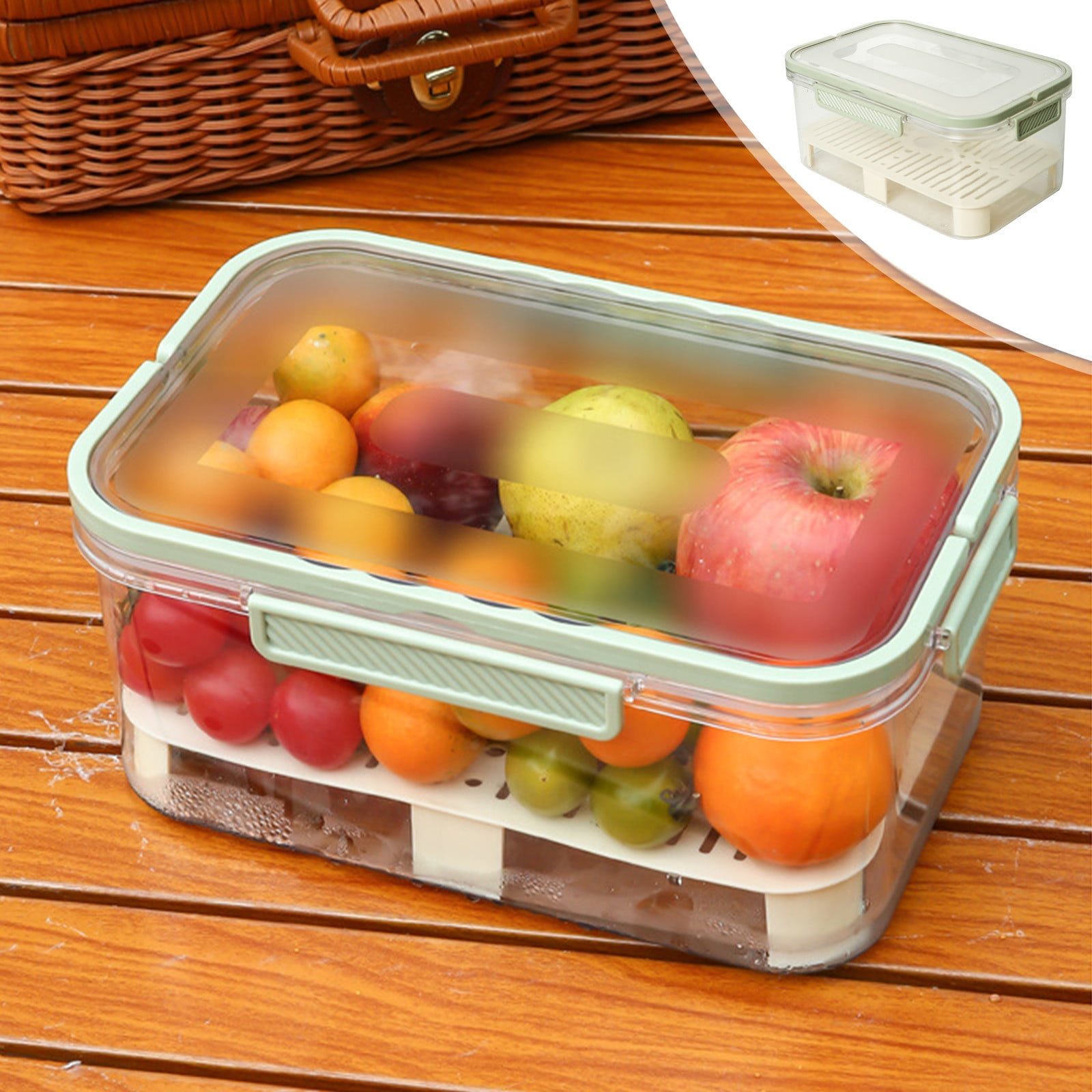 xaoyunyn Portable Fresh KeepingBox for Camping Sealed Container for Grains & Produce Keeps Food ...