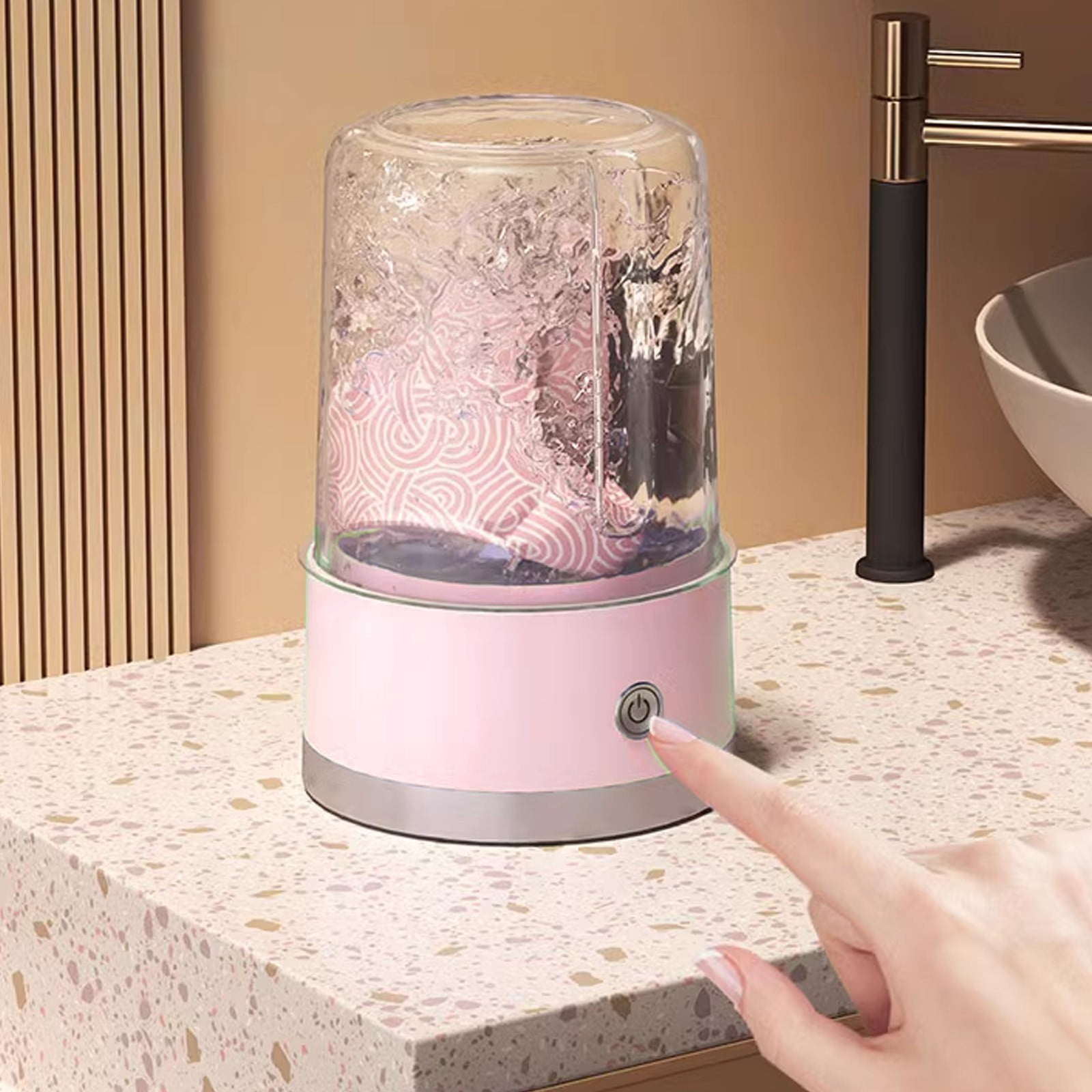 xaoyunyn Portable Mini Wireless Laundry Cup Automatic,Rechargeable ...