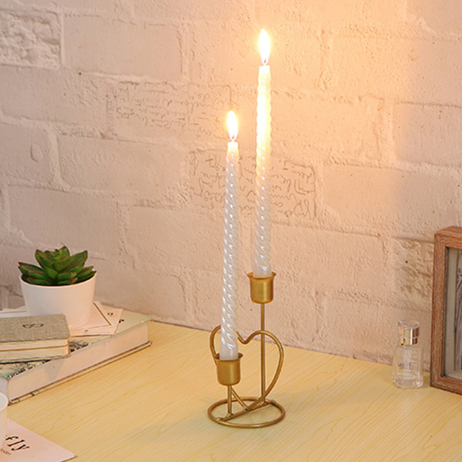 xaoyunyn Retro Romantic Metal Candle Holder Table Decoration with ...