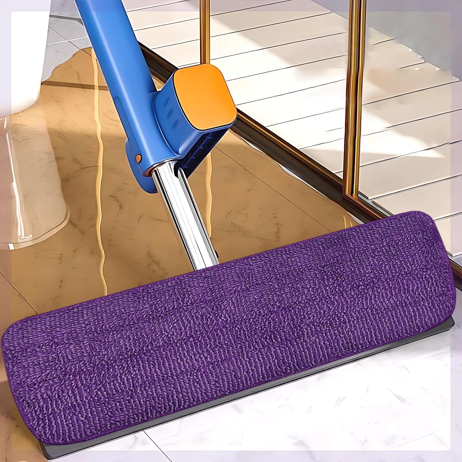 xaoyunyn Reusable Microfiber Mop Pads for All Floor Types Washable,Easy ...