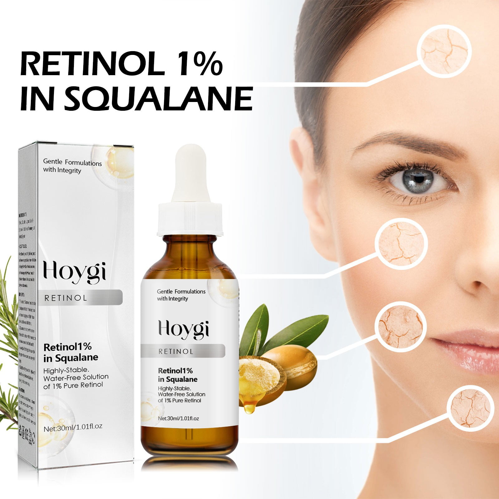 xaoyunyn Revitalize Your Skin with Retinol Squalane Solution Nourishing Hydrating Formula with ...
