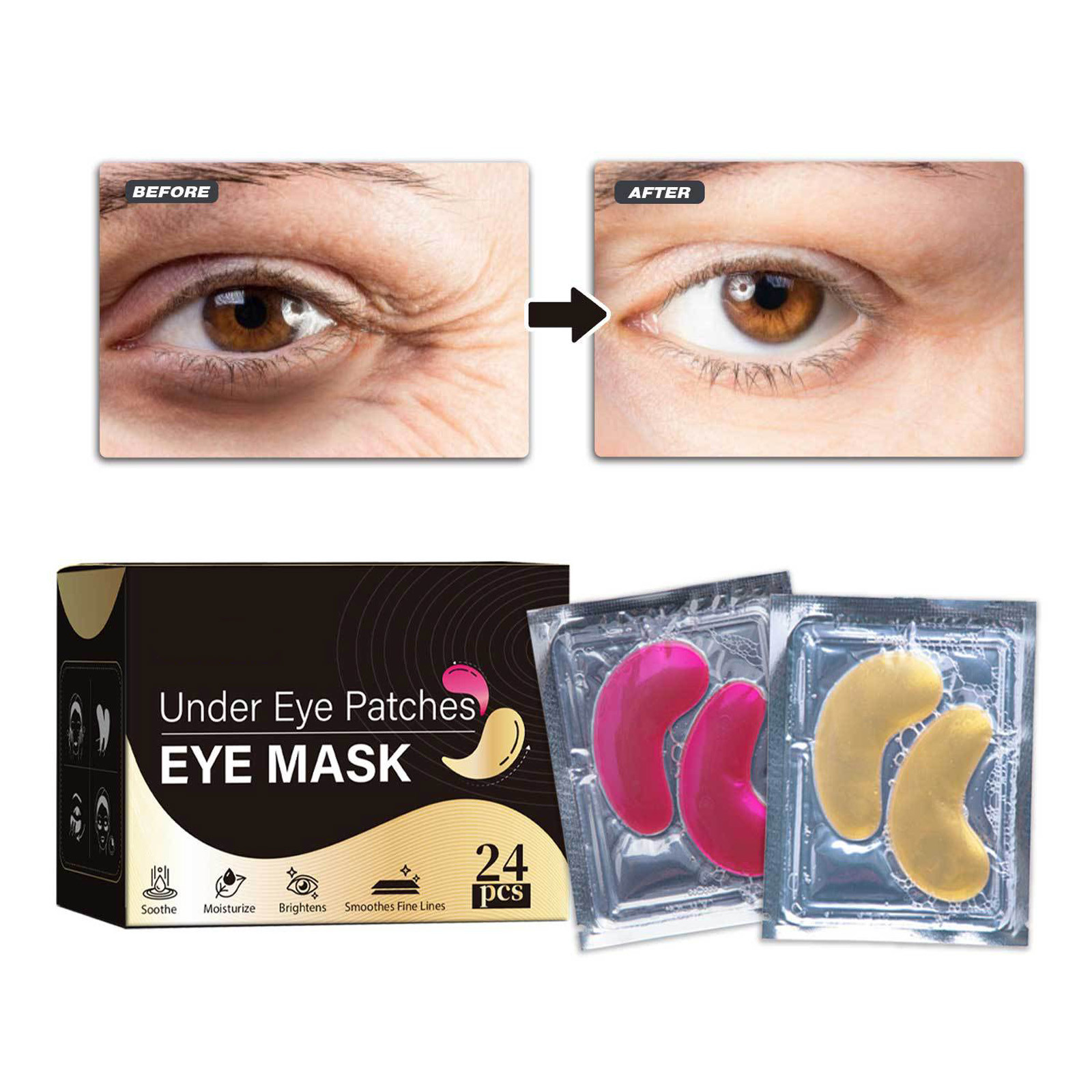 xaoyunyn Revitalize Your Eyes Firming Eye Mask for Dark Circles Fine ...