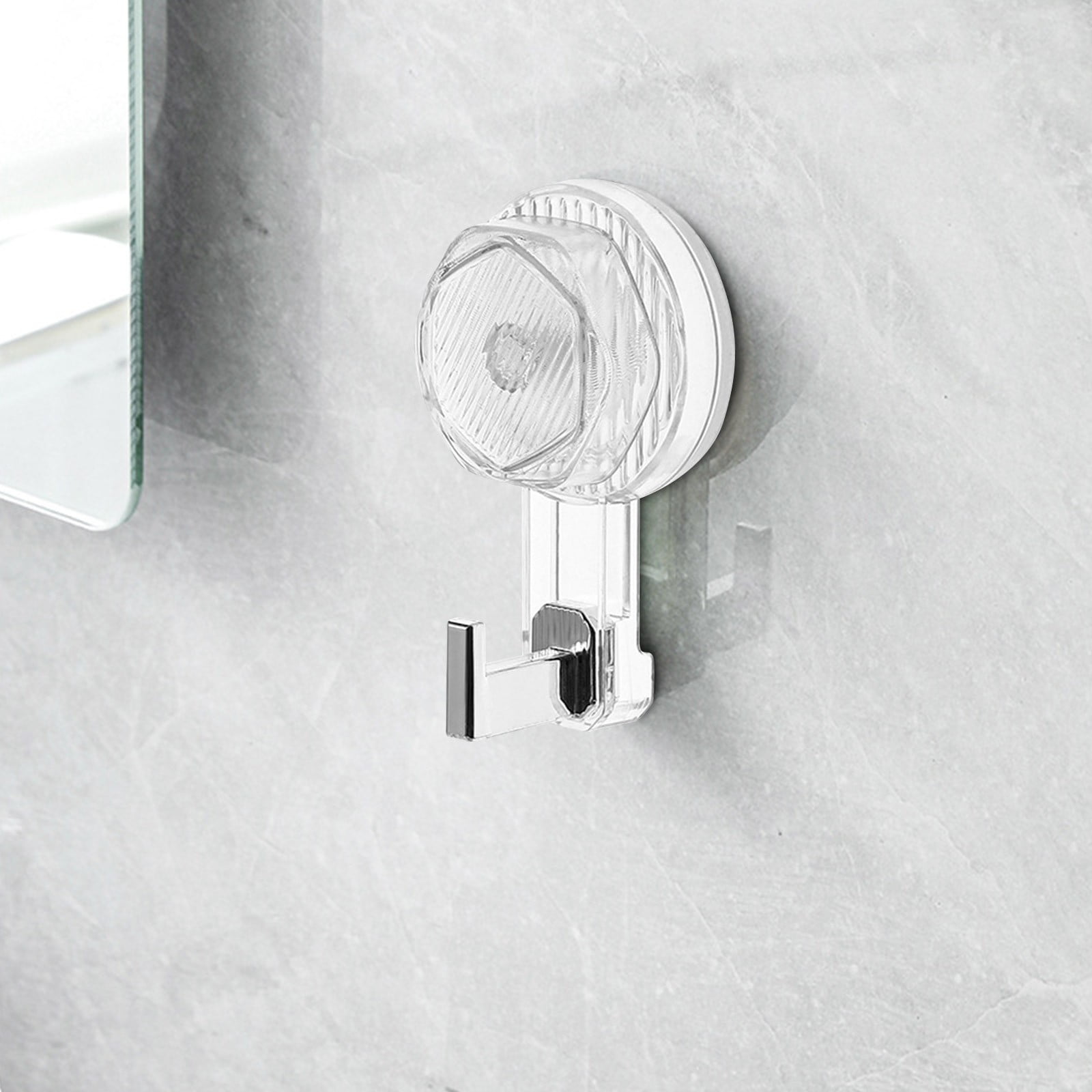 xaoyunyn Strong Suction Cup Hook No Drill Vacuum Adhesive,Easy Bathroom ...