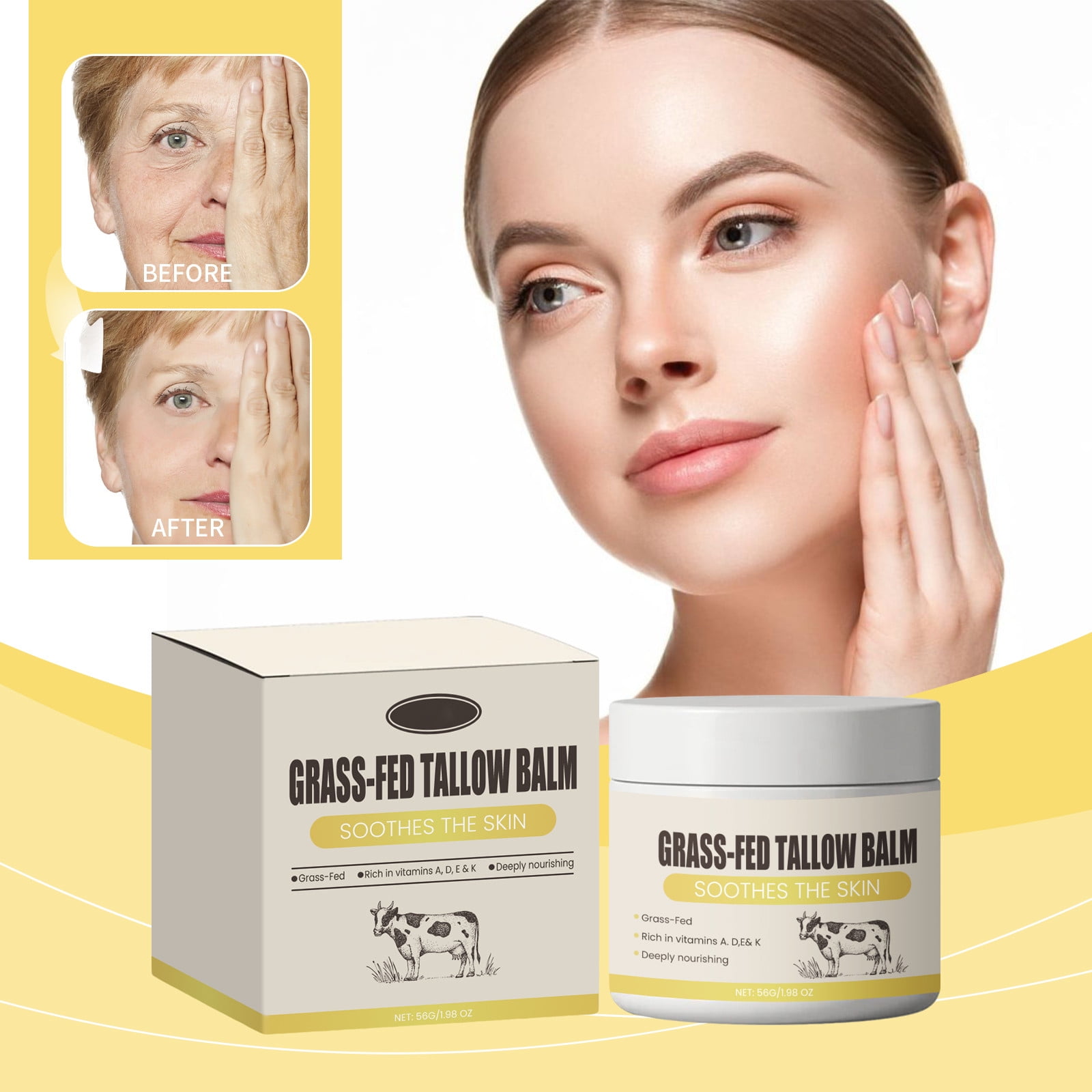 xaoyunyn Tallow Firming Face Moisturizer with Natural Ingredients for ...