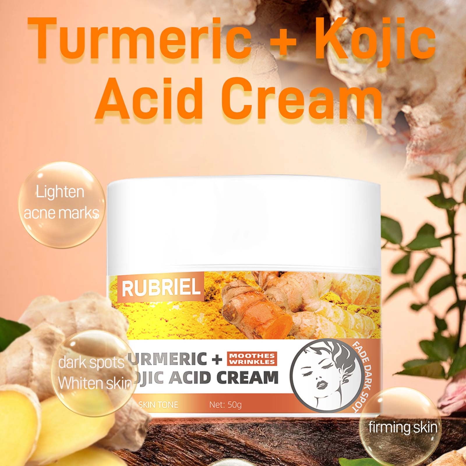 xaoyunyn Turmeric Tricarboxylic Face Cream for Radiant Skin Reduces ...