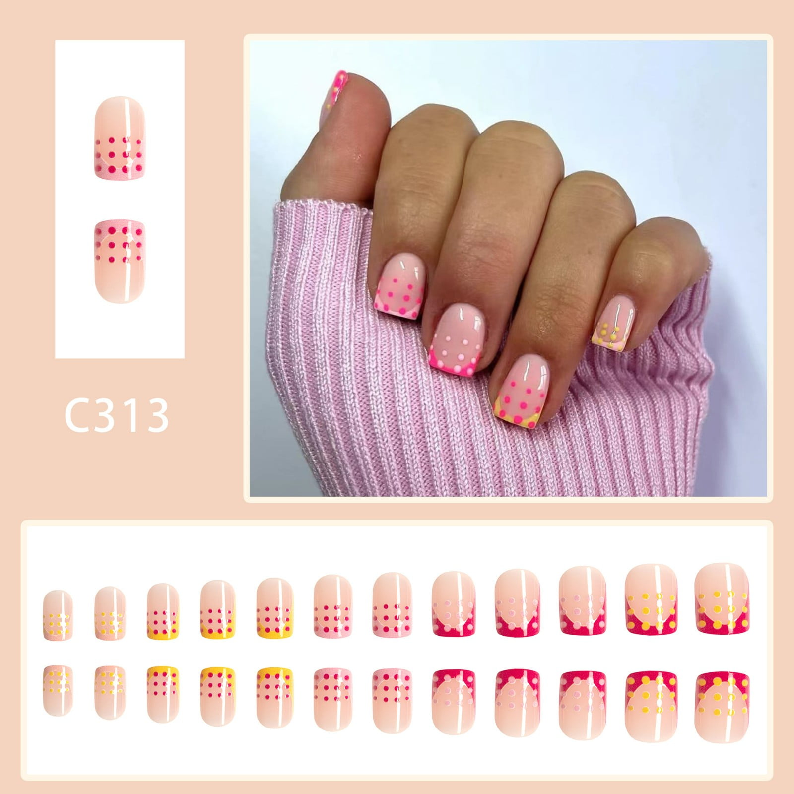 xaoyunyn Versatile 24 Piece Nail Art Set Easy Application,Exceptional ...
