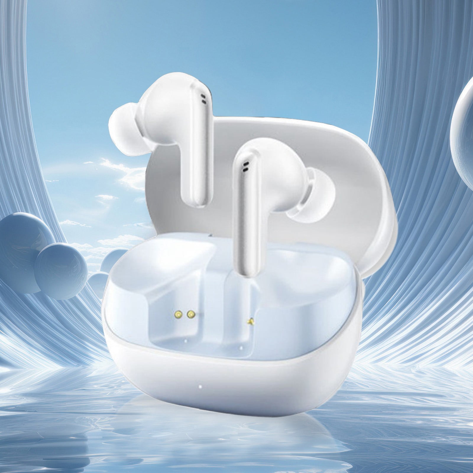 xaoyunyn Wireless Bluetooth Headphones with Charging Case,Fingerprint ...