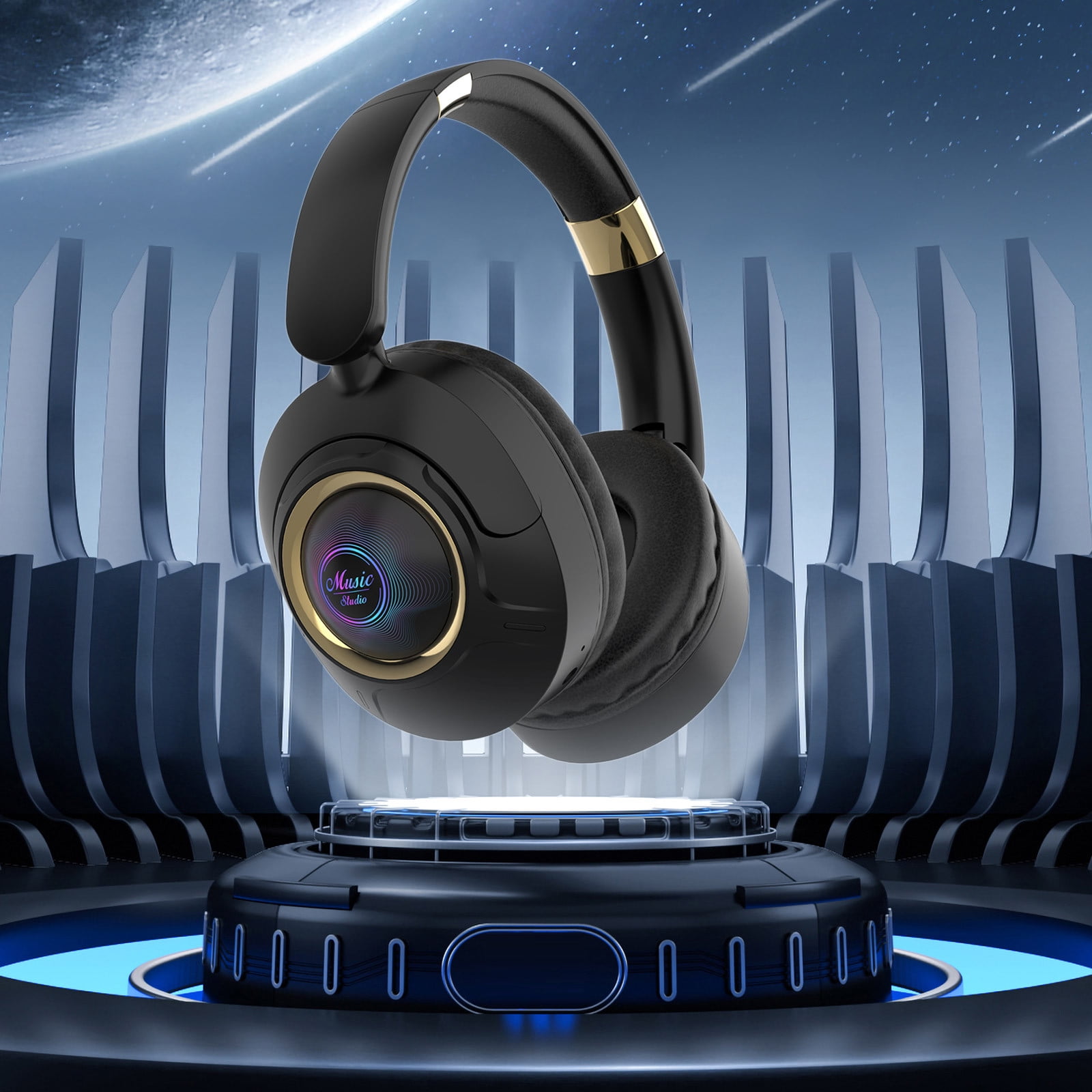 xaoyunyn Wireless Bluetooth Headphones with Subwoofer,Bluetooth 5.3,10m ...