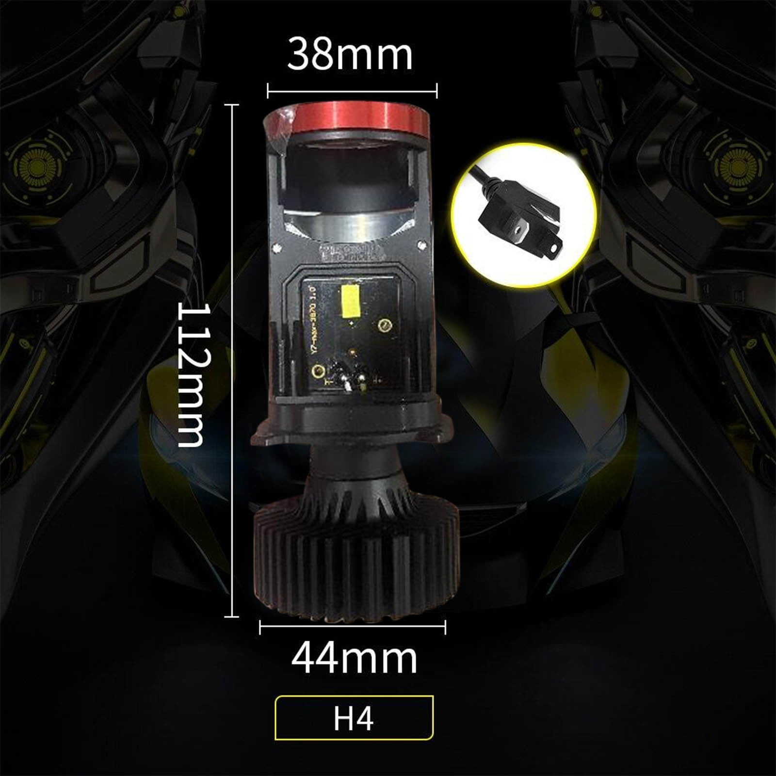 xaoyunyn Y7D H4 Led Headlight Car Light 6500K 90W 18000Lm Conversion ...