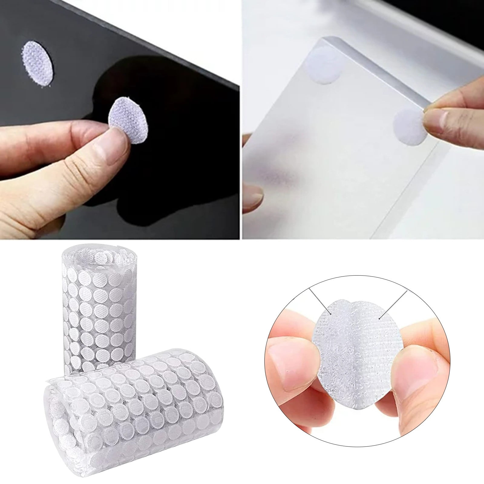 xaweyi Sticky Back Dots 1000 Pcs 15Mm Self-Adhesive Velcro Dots Glue ...