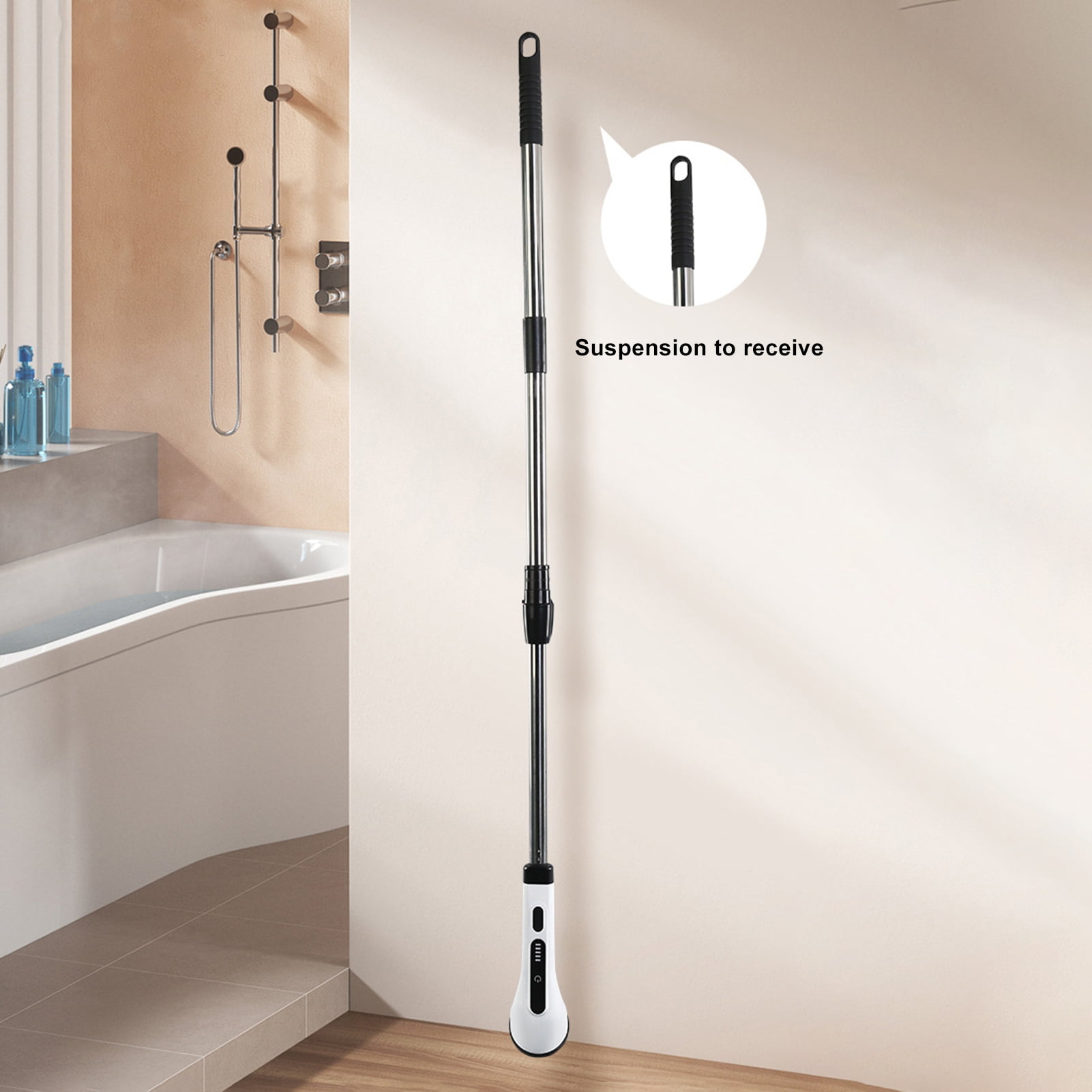xeoereki Electric Spin Brush Shower Scrubber with Long Handle IPX7 ...