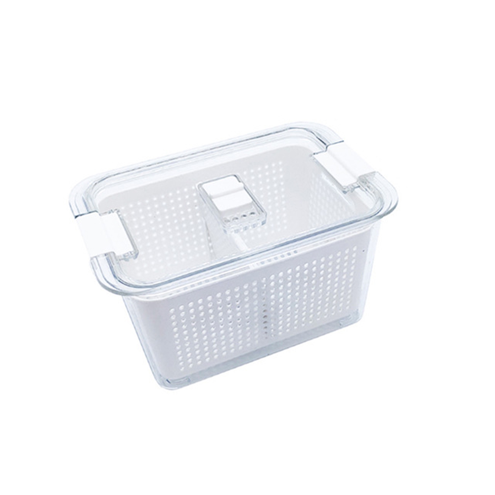 xeoereki Refrigerator Storage Box with Colander Vegetable Fruit ...