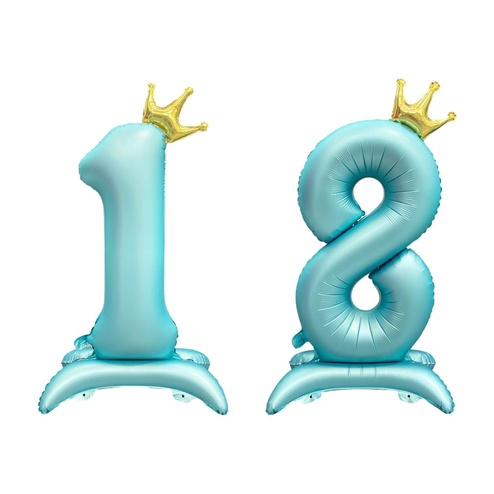 xfbbchh 40 Inch Blue Self Standing AFN1Number Balloons, Jumbo Helium ...