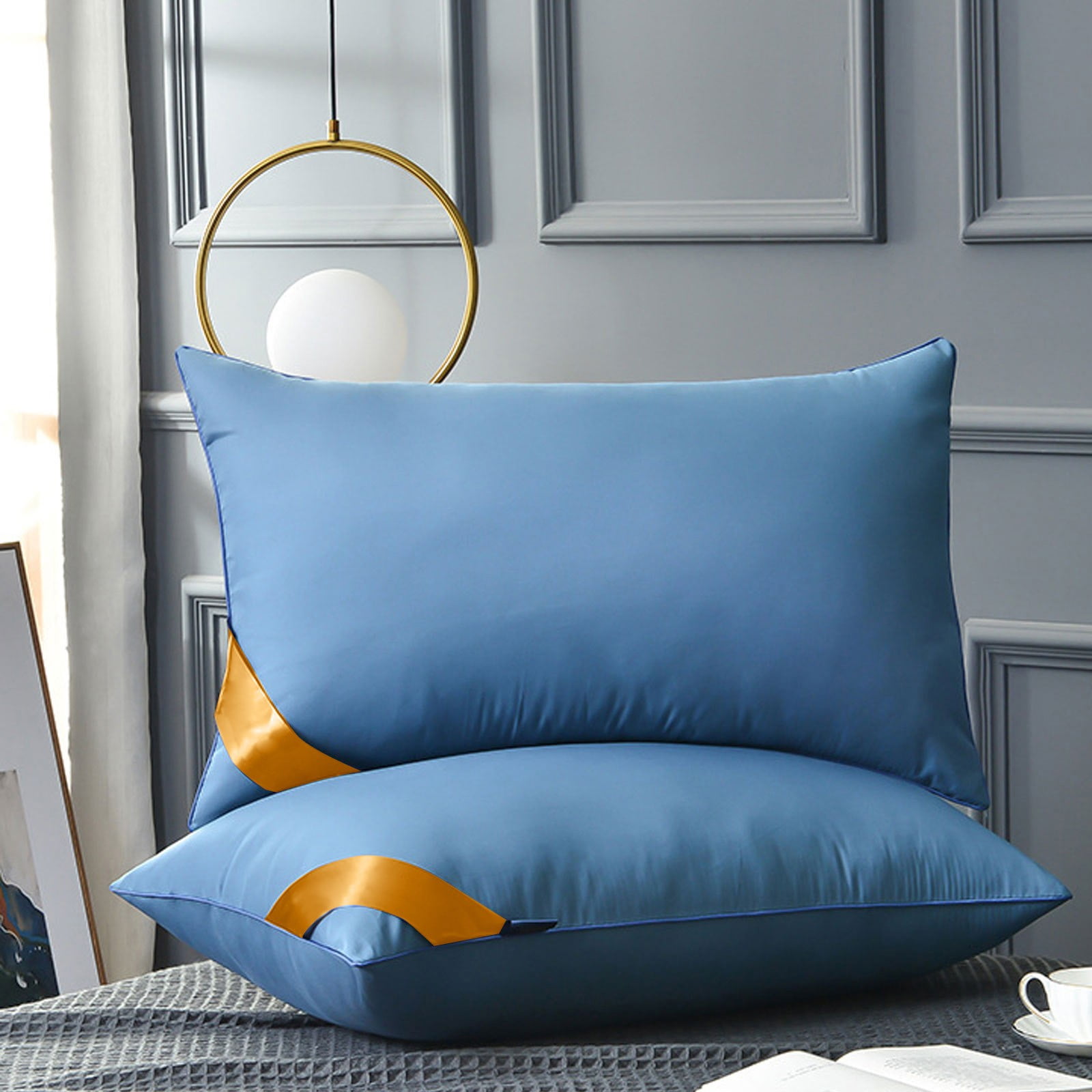 xgfhyjeh Bed Pillows for Back & Side & Stomach Sleeper, Super Soft ...